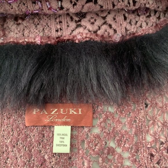 Pazuki London | Accessories | Pazuki London Pink Mauve Wool Crocheted ...